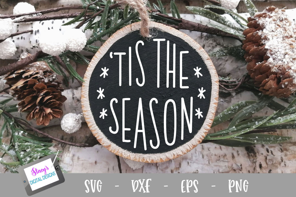 Christmas Mini Bundle - 4 Round Ornament SVG Designs - So Fontsy