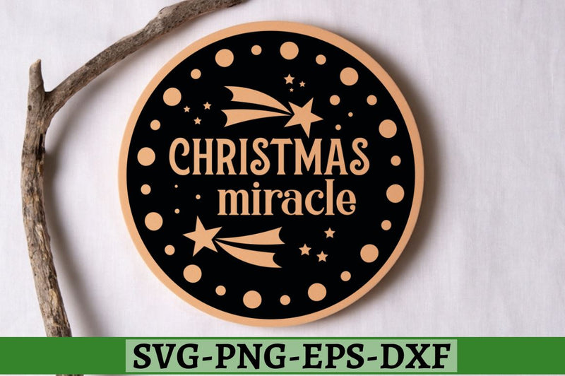 Christmas miracle SVG, Christmas miracle - So Fontsy