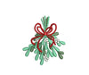 Christmas Mistletoe Branch, Border and Wreath for Machine Embroidery D ...