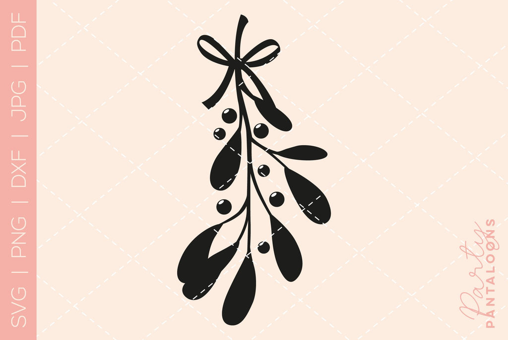 CHRISTMAS MISTLETOE SVG | Christmas Svg - So Fontsy