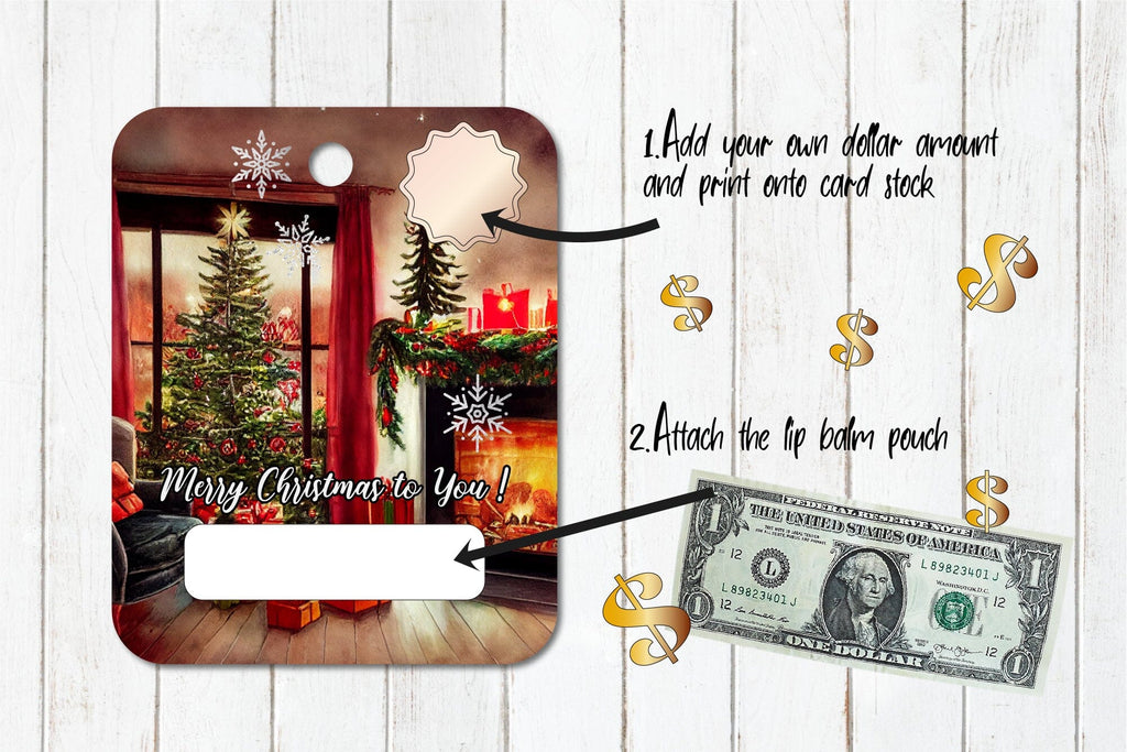 Christmas Money Card Bundle Printable Gift Card Holder - So Fontsy