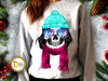 Christmas New year Skull with hair - So Fontsy