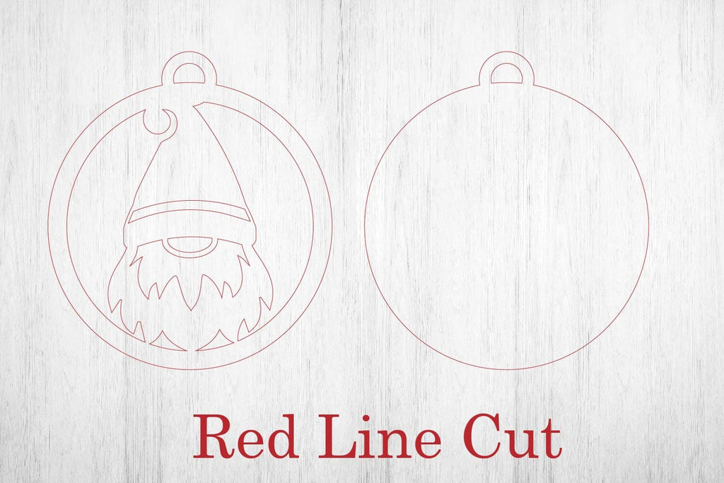 Christmas Ornament Laser cut file. Christmas Ball Template. - So Fontsy