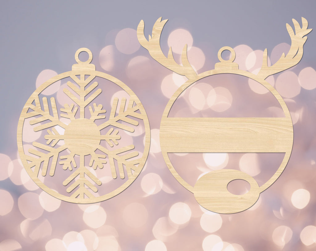 Christmas Ornament Laser Cut Files - So Fontsy