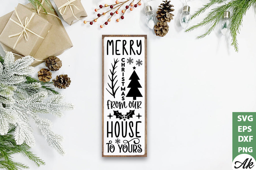 Christmas Porch Sign SVG Bundle - So Fontsy