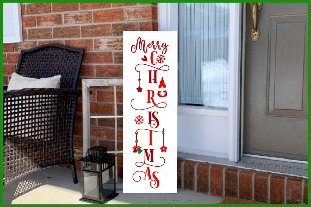 Christmas Porch Sign Svg, Happy Holidays, Merry Christmas Svg, Vertical ...