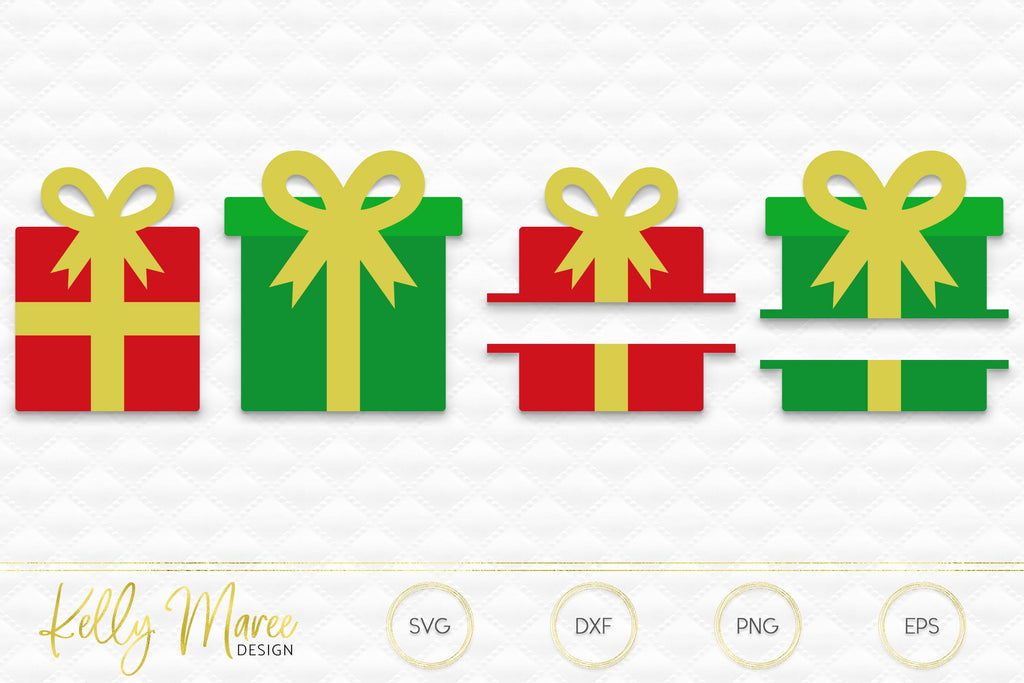 Christmas Presents SVG Cut Files - So Fontsy