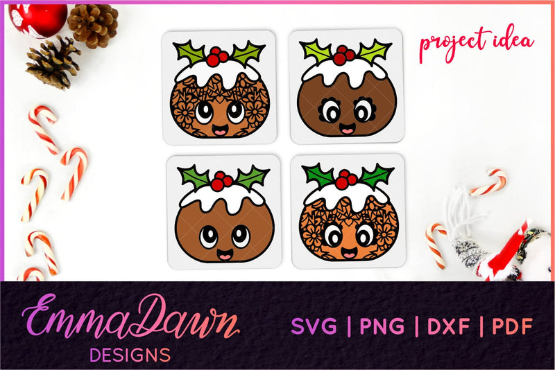 Christmas Pudding SVG Bundle - So Fontsy