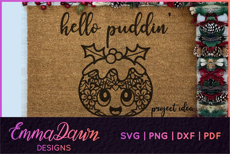 Christmas Pudding SVG Bundle - So Fontsy
