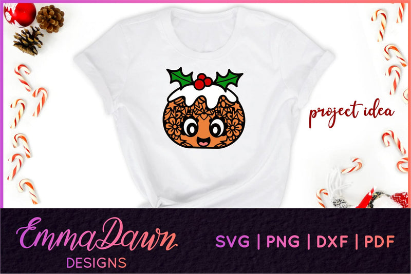 Christmas Pudding SVG Bundle - So Fontsy