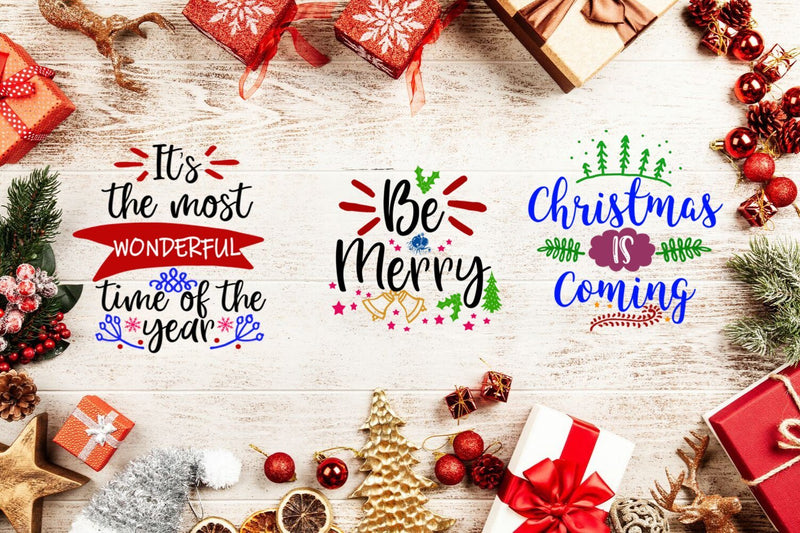 Christmas Quotes Overlays- Text Overlays-Holiday Clipart - So Fontsy
