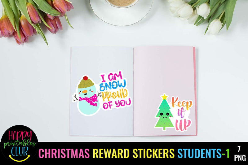 Christmas Reward Stickers for Students- Reward Stickers PNG - So Fontsy