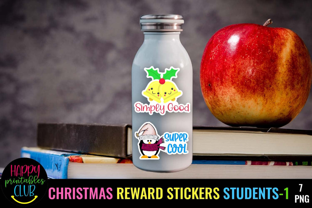 Christmas Reward Stickers for Students- Reward Stickers PNG - So Fontsy