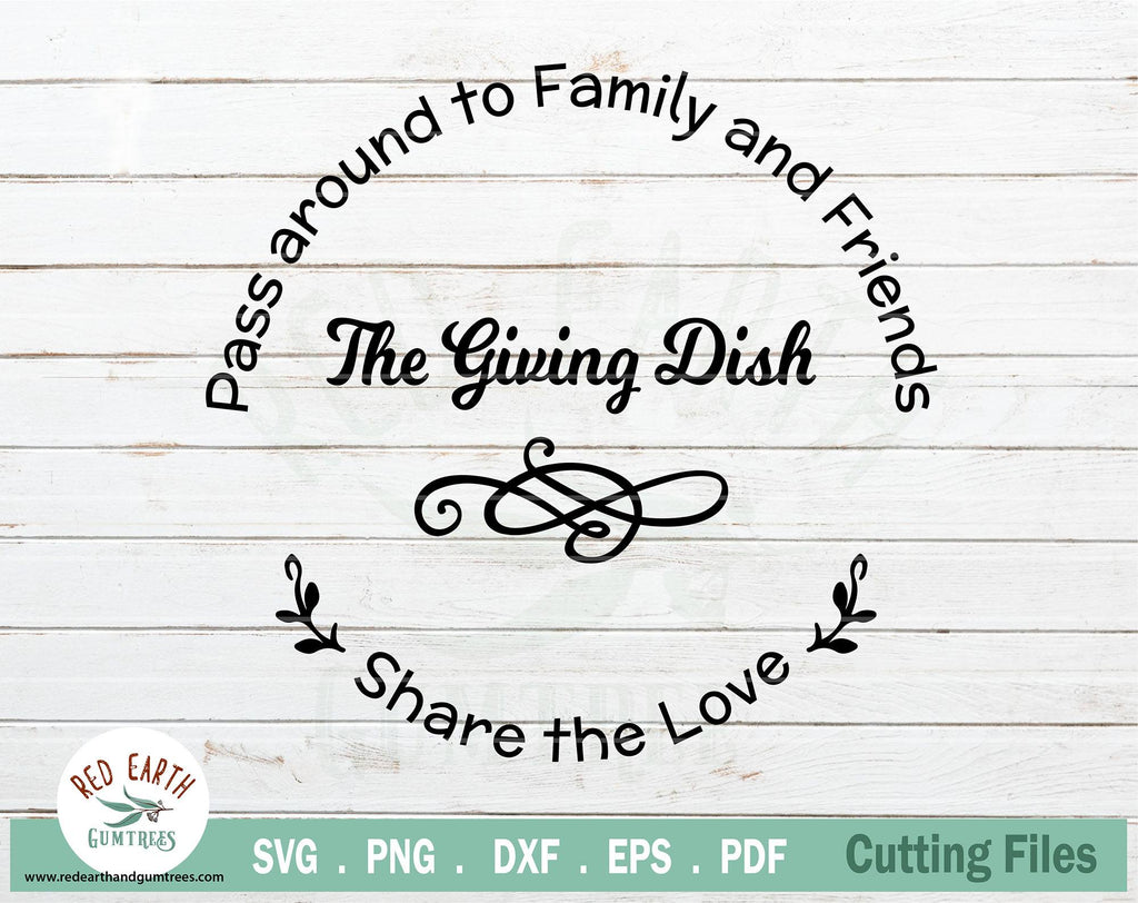 Christmas Sharing plate, Giving plate SVG,DXF,PNG,EPS,PDF - So Fontsy