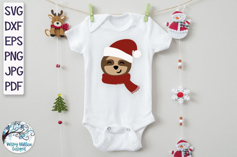 Christmas Sloth SVG - So Fontsy