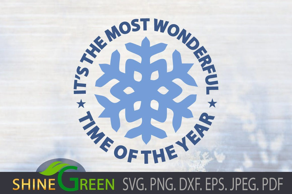 Christmas Snowflake Quote SVG - Winter PNG, DXF - So Fontsy