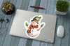 Christmas Snowmen Printable Stickers Bundle - So Fontsy
