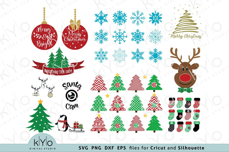 Christmas SVG Cutting Files Bundle - So Fontsy