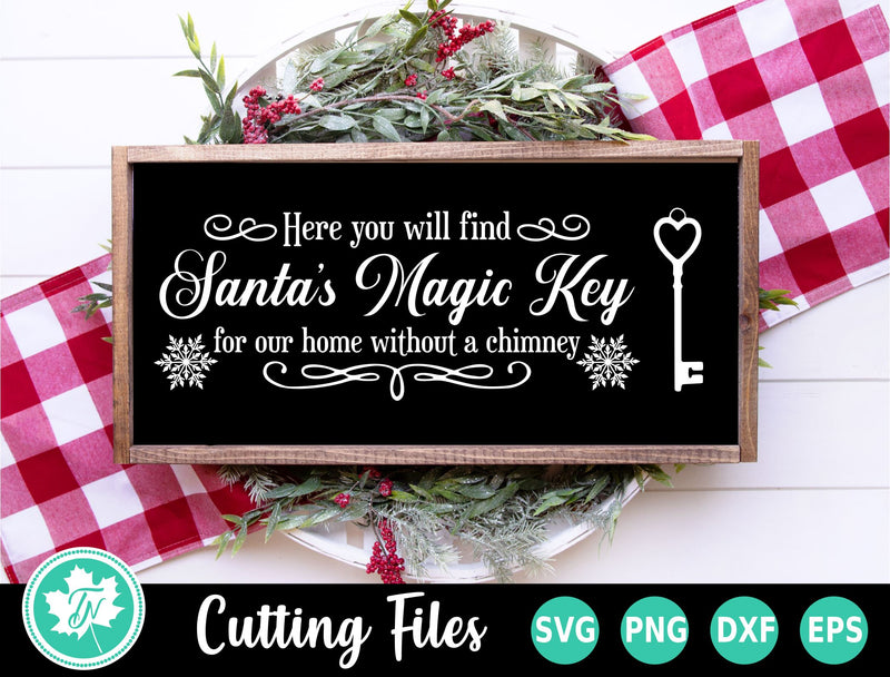 Christmas SVG | Santa's Magic Key - So Fontsy