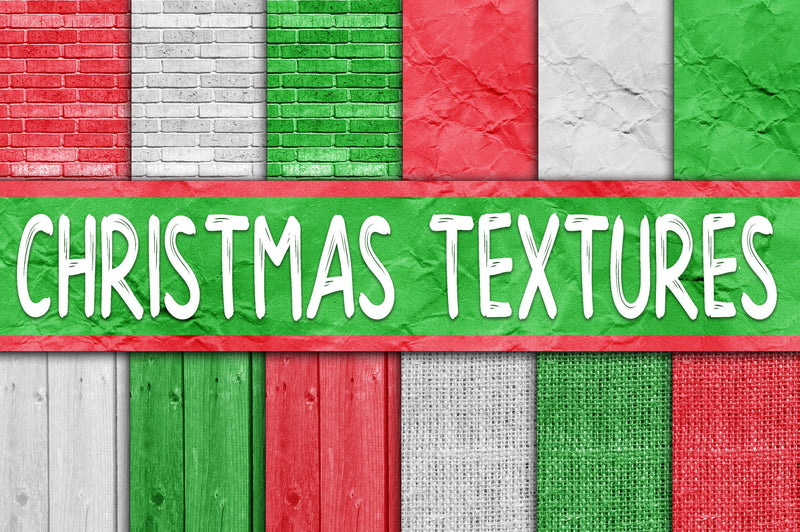 Christmas Textures Digital Papers - So Fontsy