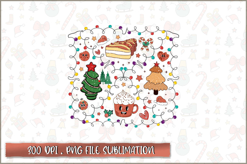 Christmas Tree Cake Sublimation Bundle - So Fontsy