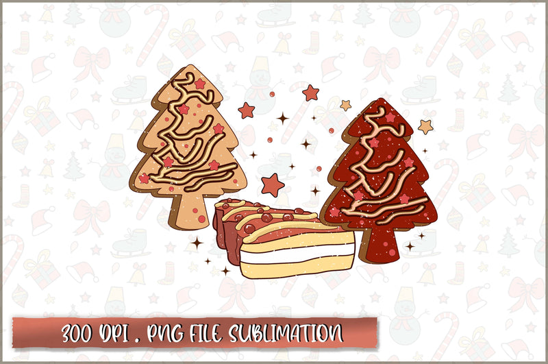Christmas Tree Cake Sublimation Bundle - So Fontsy
