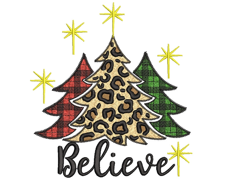 Christmas tree machine embroidery design, Snowflakes embroidery design ...