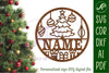 Christmas tree Name sign svg laser cut template - So Fontsy