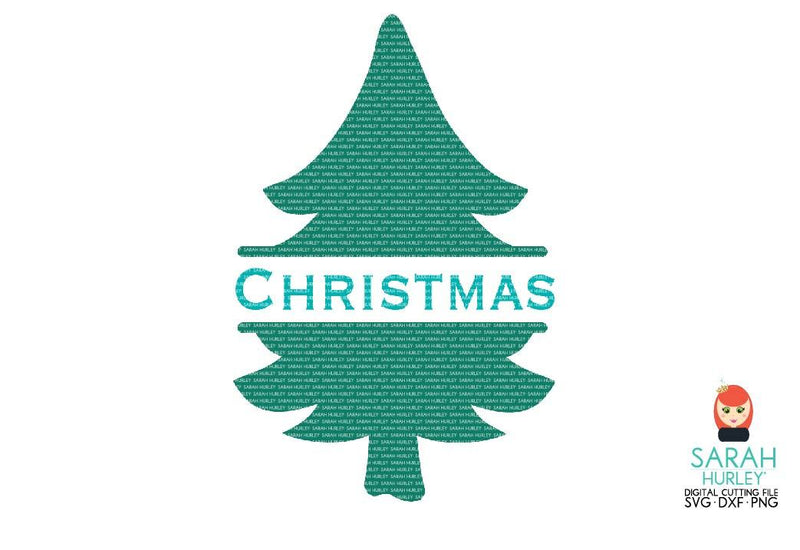 Christmas Tree Split Monogram - So Fontsy