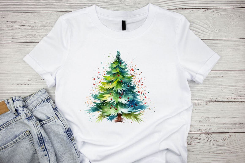 Christmas Tree Sublimation Clipart Bundle - So Fontsy