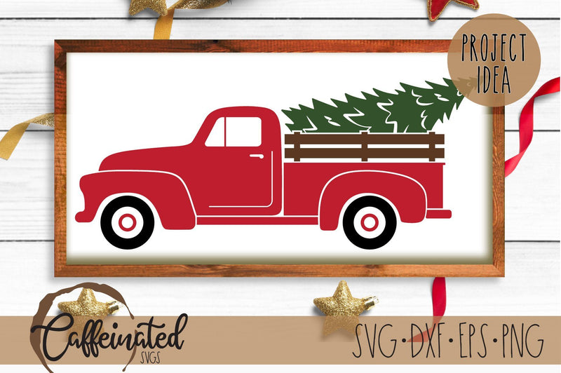 Christmas Tree Truck svg, Christmas svg - So Fontsy