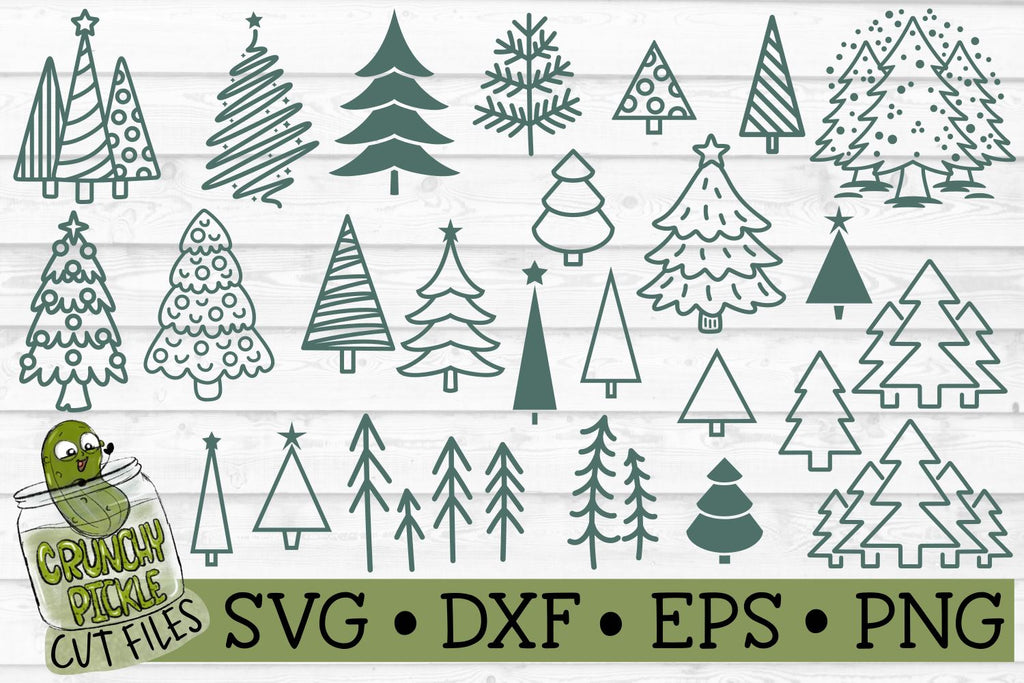 Christmas Trees SVG Bundle - So Fontsy
