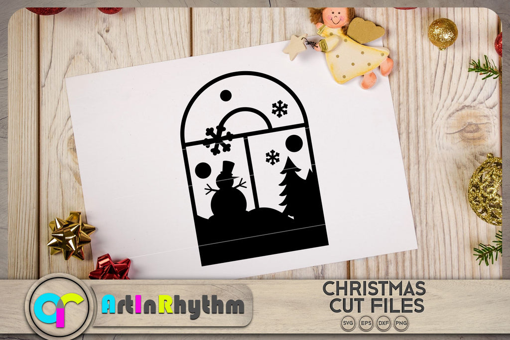 Christmas window SVG bundle - So Fontsy