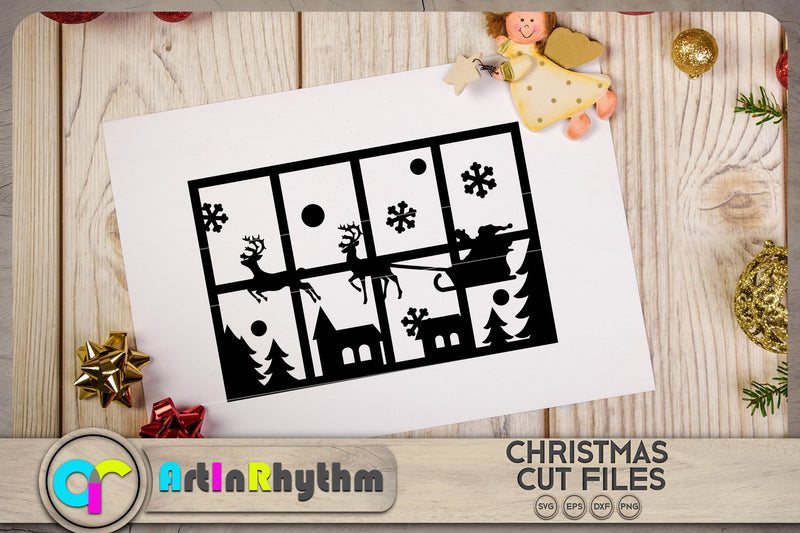 Christmas window SVG bundle - So Fontsy