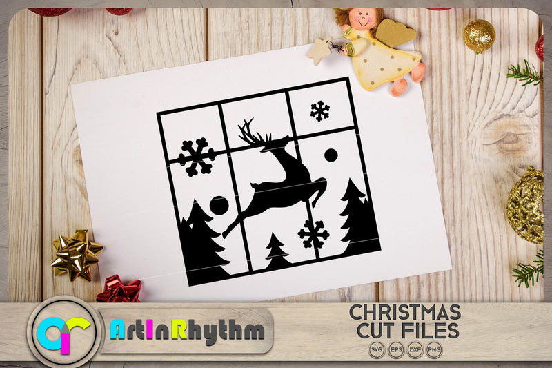 Christmas window SVG bundle - So Fontsy