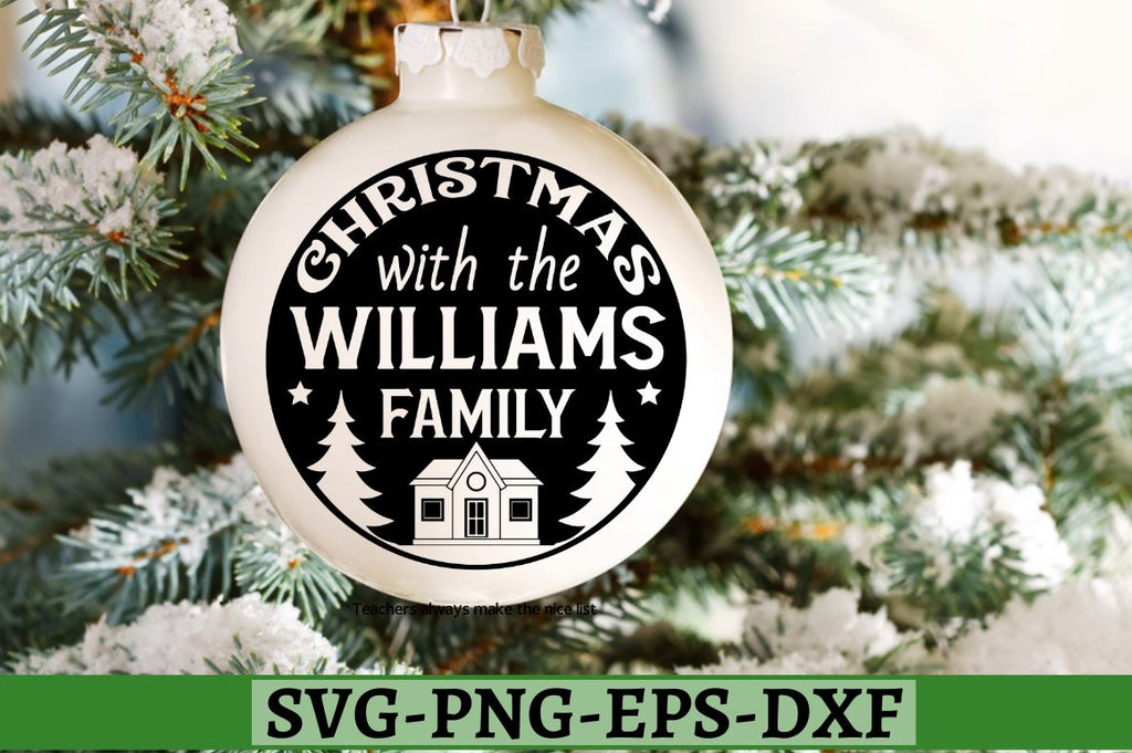 Christmas with the williams family SVG - So Fontsy