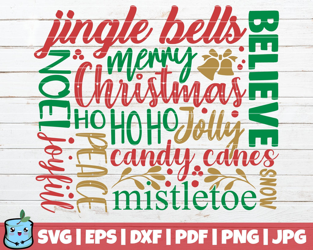 Christmas Word Art - So Fontsy