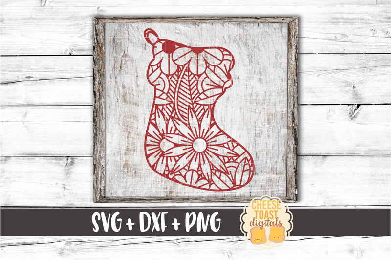 Christmas Zen Doodle Art Bundle - Holiday SVG PNG DXF Cut Files - So Fontsy