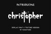 christopher-display font and texture version - So Fontsy