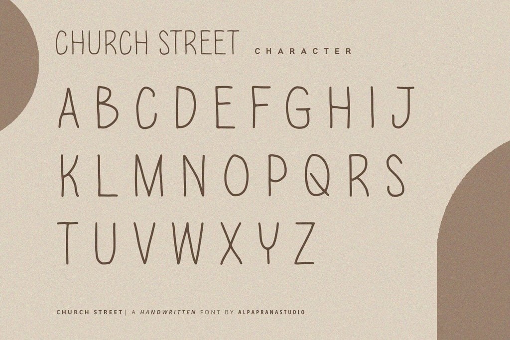 Chruch Street - Handwritten Font - So Fontsy