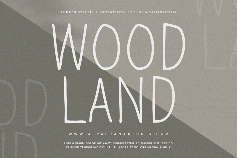 Chruch Street - Handwritten Font - So Fontsy