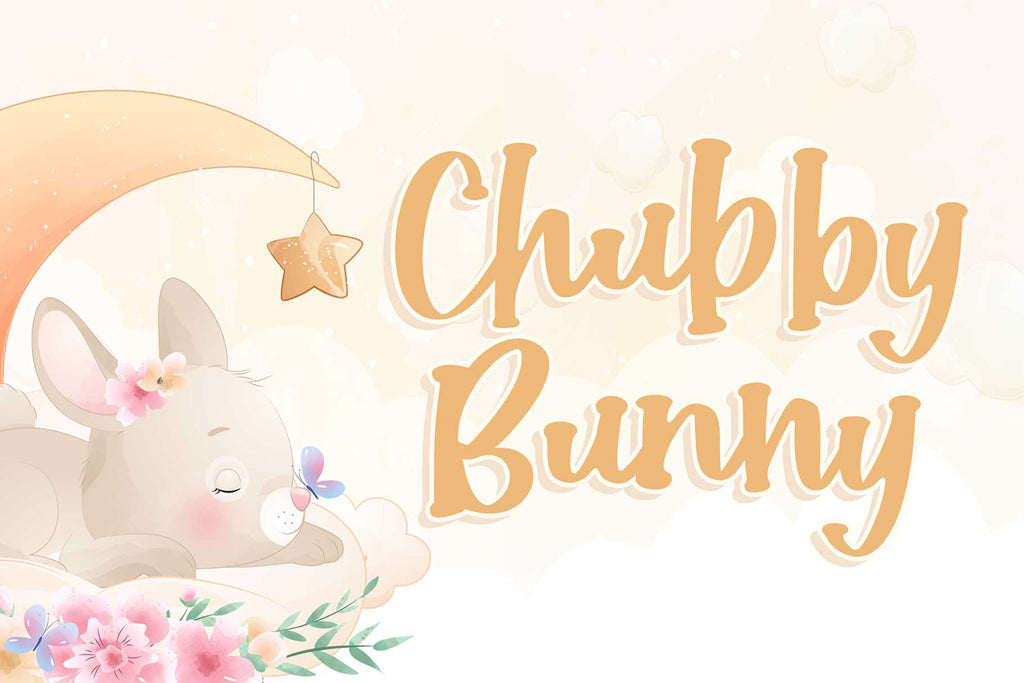 Chubby Bunny - A Quirky Handwritten Font - So Fontsy
