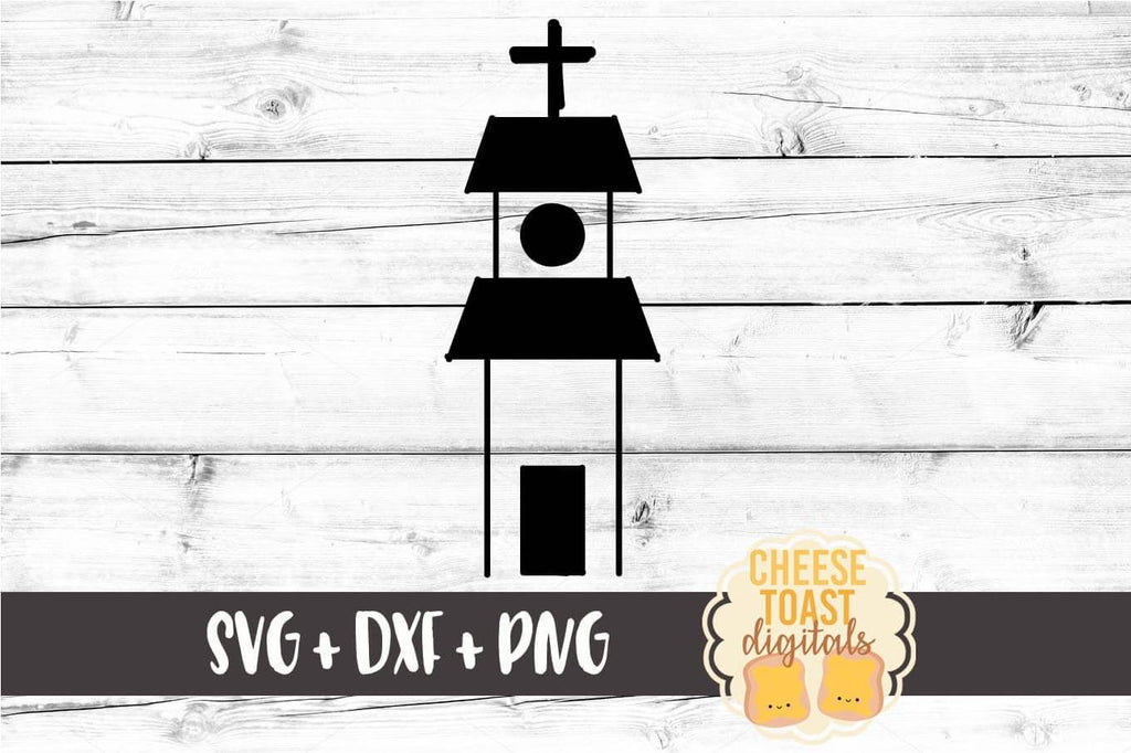 Church - Religious Chapel SVG PNG DXF Cut Files - So Fontsy