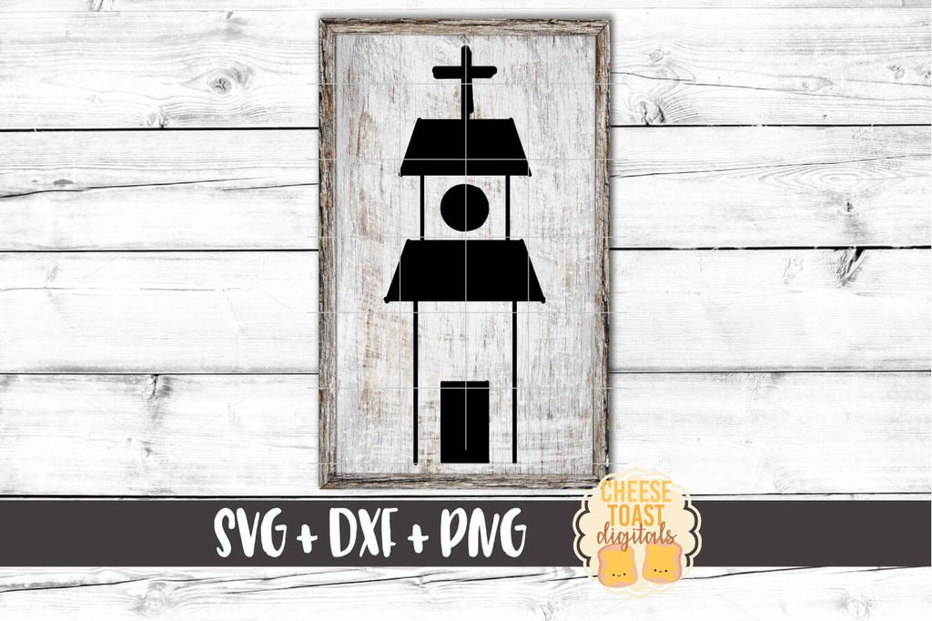 Church Set - Religious Chapel SVG PNG DXF Cut Files - So Fontsy