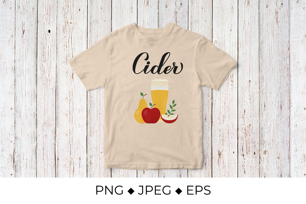 Cider calligraphy lettering - So Fontsy
