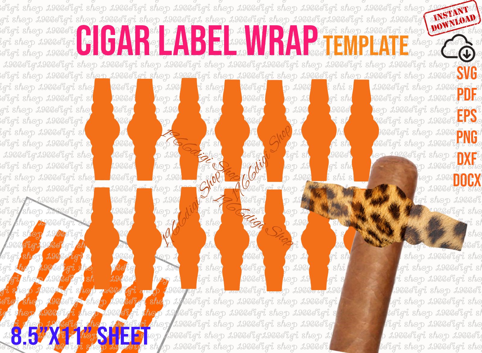 Cigar, Cigar Template, Cigar Wrapper Template, Cigar Wrapper, Cigar ...