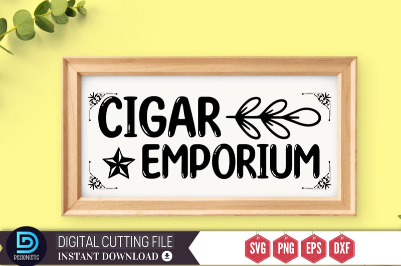 Cigar emporium SVG - So Fontsy