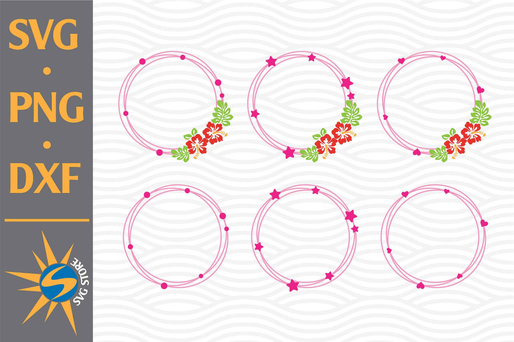 Circle Monogram SVG, PNG, DXF Digital Files Include - So Fontsy