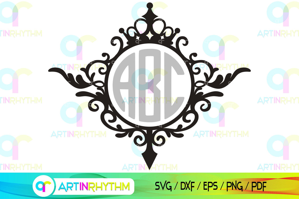 circle monogram svg - So Fontsy