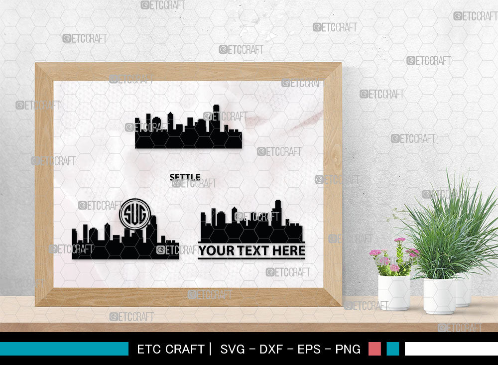 Cities Of USA Monogram, Cities Of USA Silhouette, USA City Svg, New ...